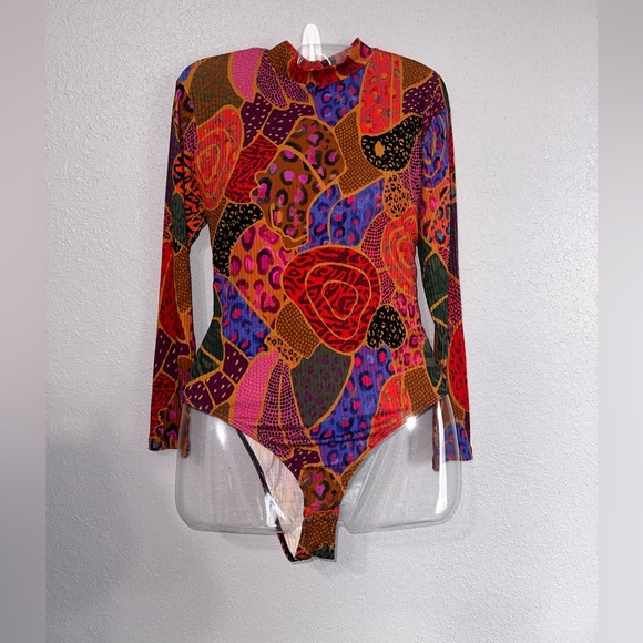 FARM Rio | Tops | Farm Rio Animal Print Bodysuit | Poshmark